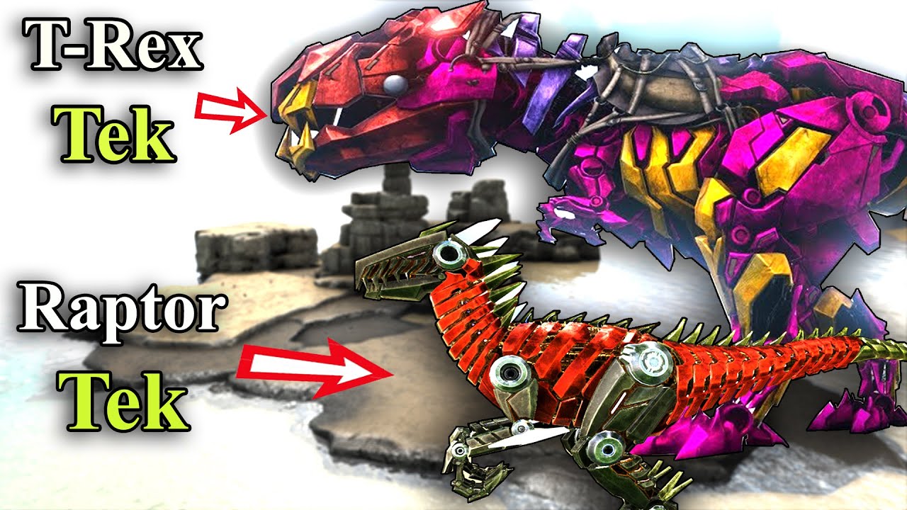 Ark Ragnarok | Tek T_Rex và Tek Raptor Một Ngày Tuyệt Vời Khi Đã Tame ...