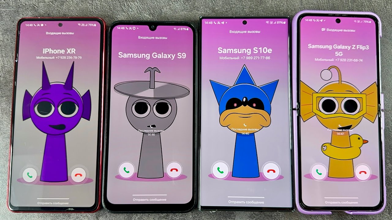 Sprunki Incoming Calls Samsung Galaxy Note 10 + Samsung Galaxy A24 ...