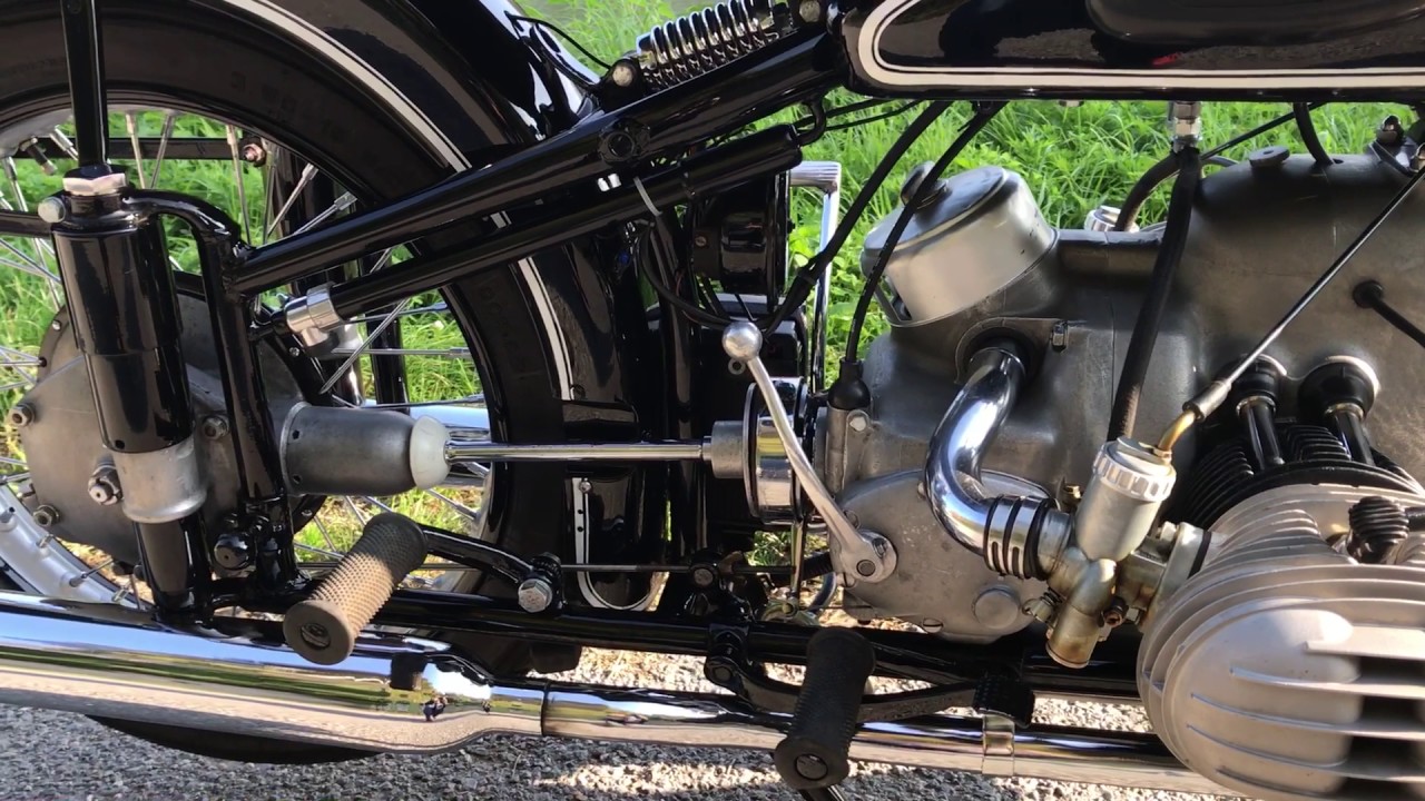 Bmw 1952 motorcycle r67/2 - YouTube
