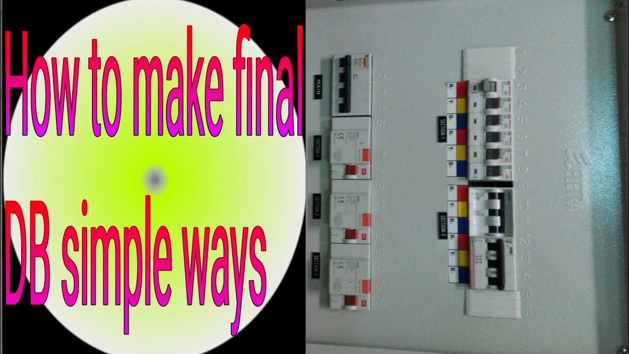 TAMIL how to make final distribution board/DB/DB construction - YouTube