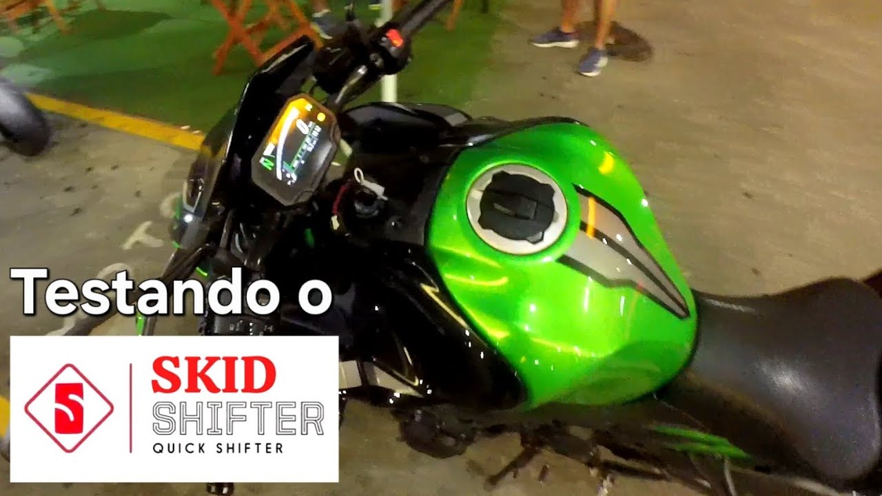 Testando o Skid Shifter na Z900 - YouTube