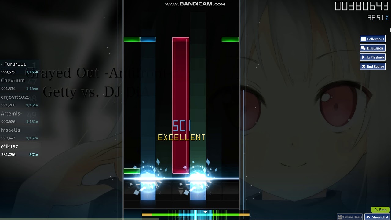 osu! 7k Getty vs DJ DiA Grayed Out Antifront - YouTube