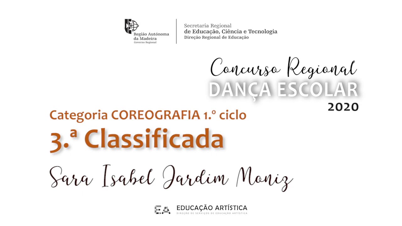 Concurso Regional de Dança Escolar 2020 - Sara Moniz - YouTube