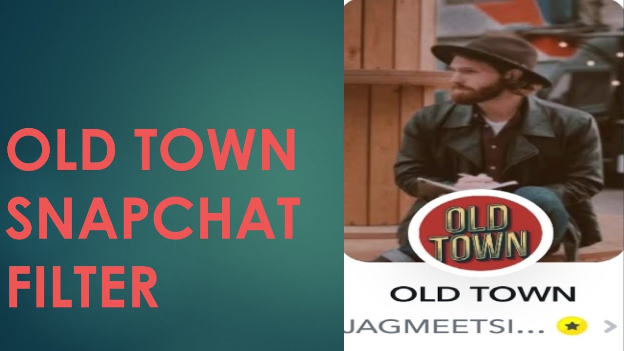 HOW TO GET OLD TOWN FILTER ON SNAPCHAT - YouTube
