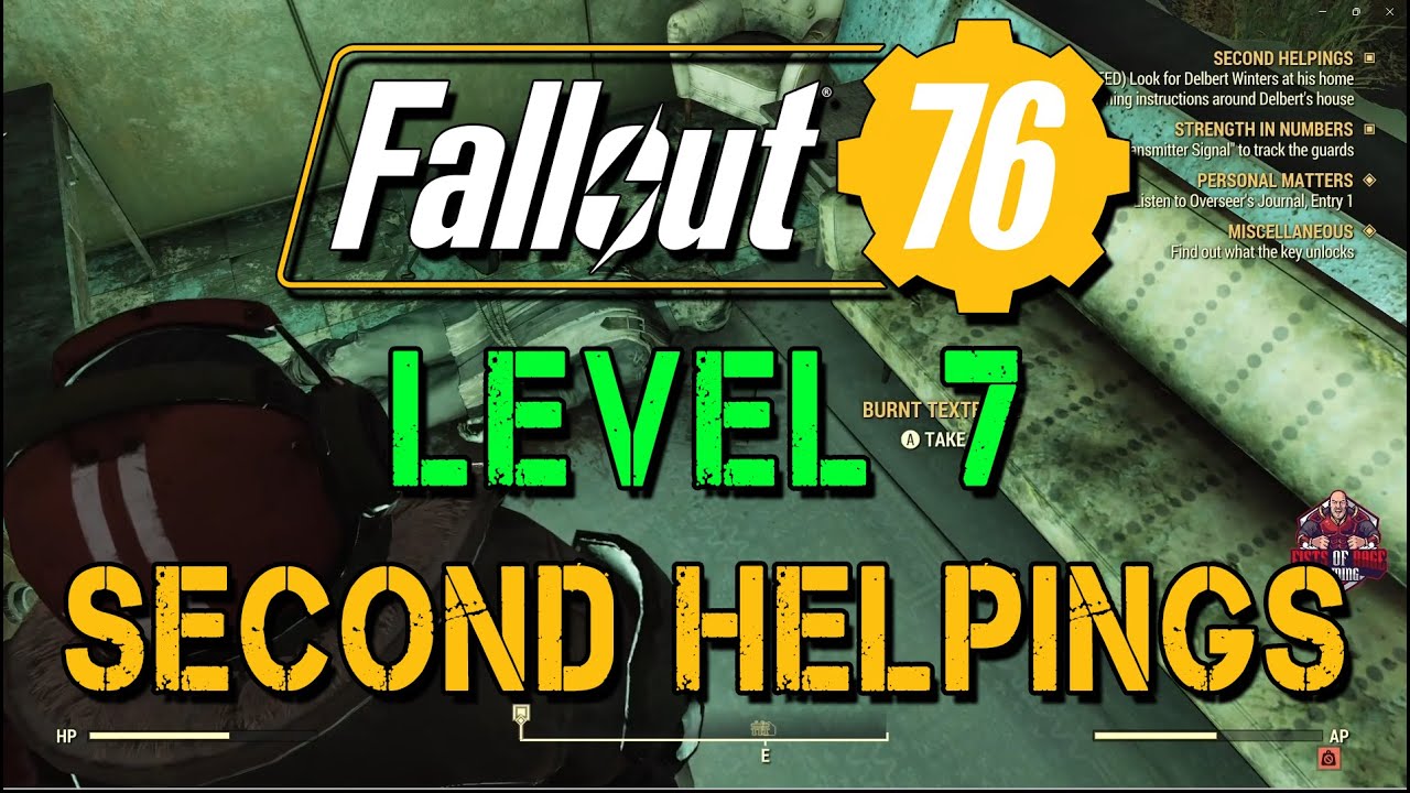 Fallout 76 - Level 7 Character - Second Helpings - YouTube