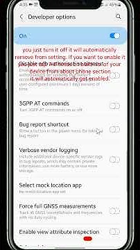 how to disable/hide/remove developer option in samsung mobile|Turn off developer option|#shorts ...
