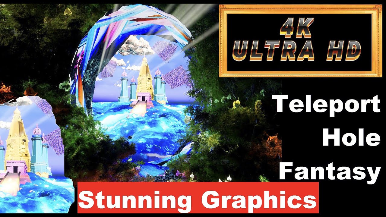 TELEPORT Ambient Visual | Beacon | Sci Fi UNIVERSE | Forest | Stunning ...