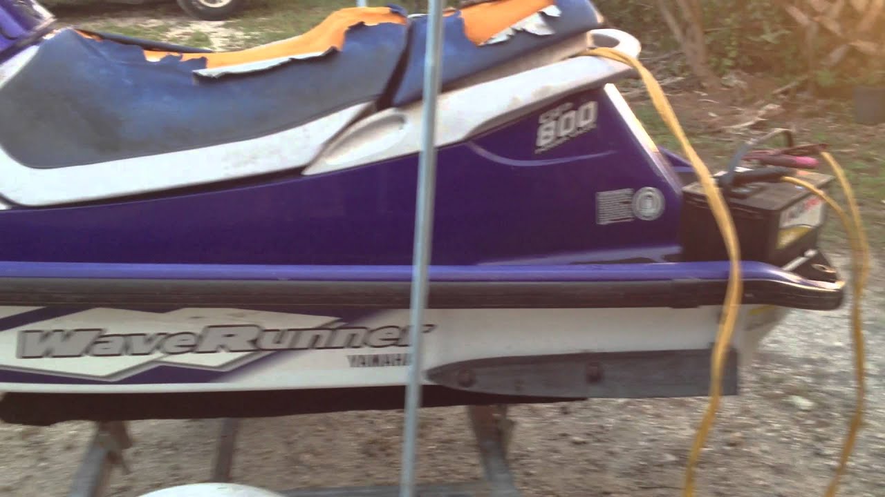 1999 yamaha jetski GP800 engine running - YouTube