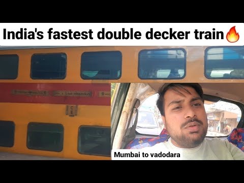 I TRAVELLED IN INDIAS FASTEST DOUBLE DECKER TRAIN 130KM/H🔥😯 || MUMBAI ...