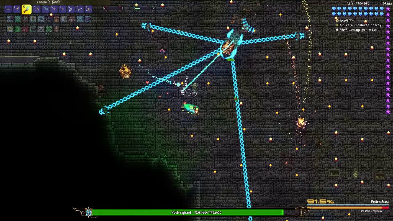 Terraria Modded | Calamity Death Mode Summoner - Polterghast - YouTube