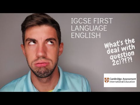 iGCSE First Language English - How to answer question 2c. (New 2020 ...