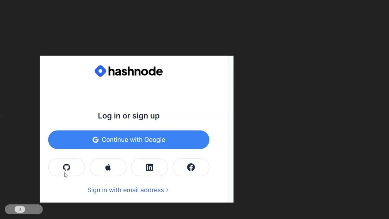How to create account in HashNode? (telugu) - YouTube