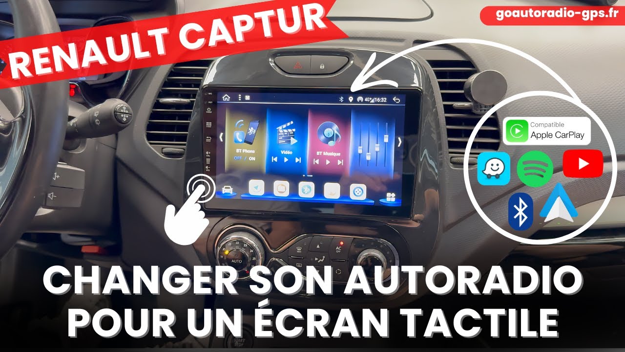 Renault Captur Installation d'un autoradio Android - YouTube