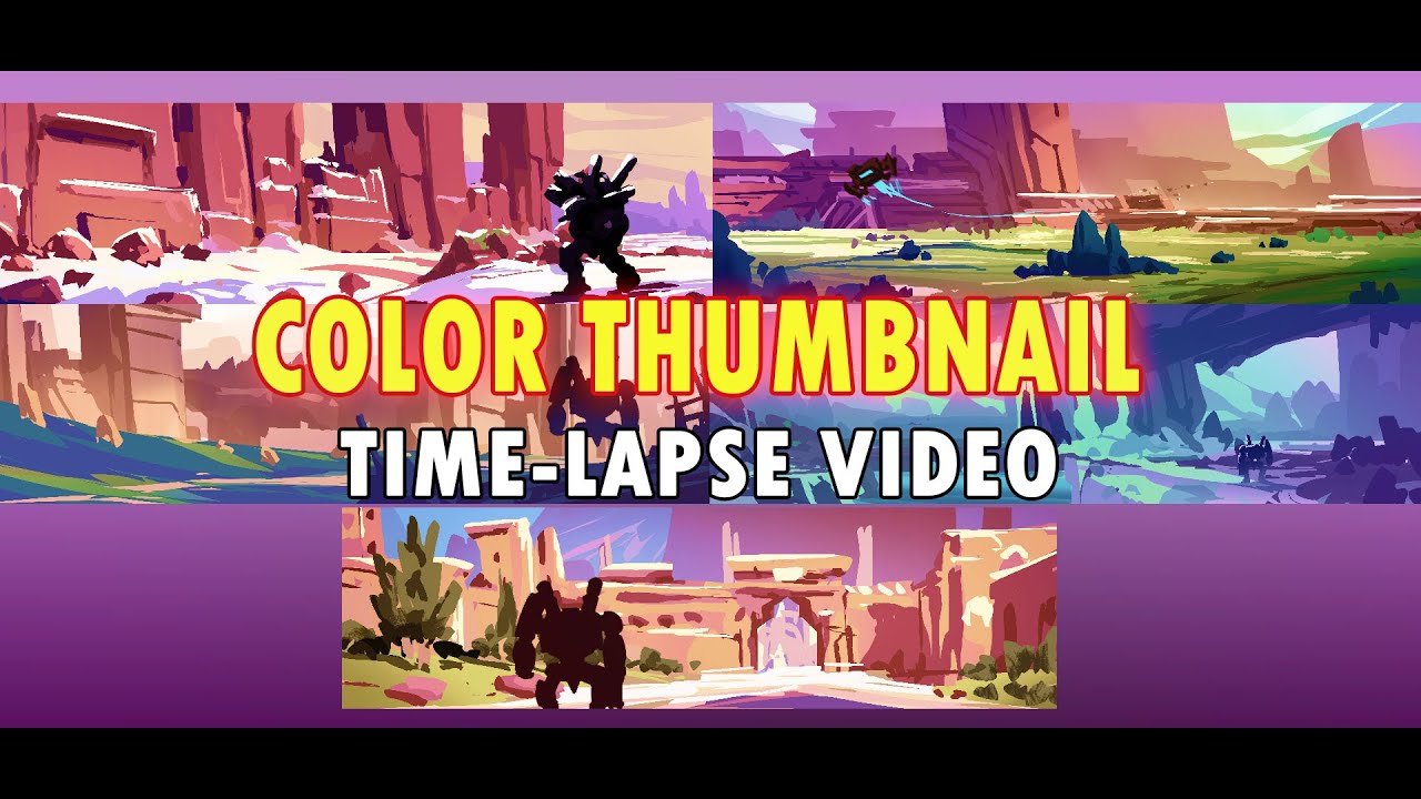 ENVIRONMENT DESIGN-- COLOR THUMBNAIL - TIME-LAPSE - YouTube