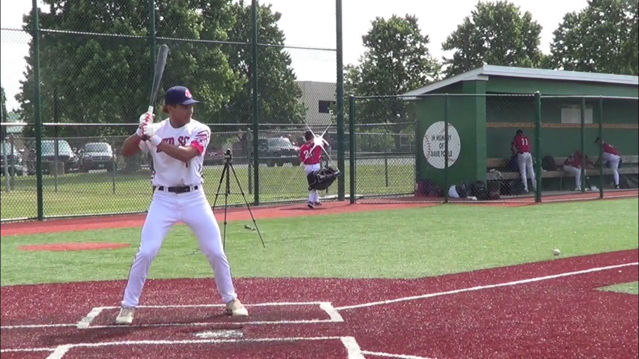 Freddy Diaz Hitting - Mid Atlantic Red Sox - Filmed June 2023 - www.PlayInSchool.com - YouTube