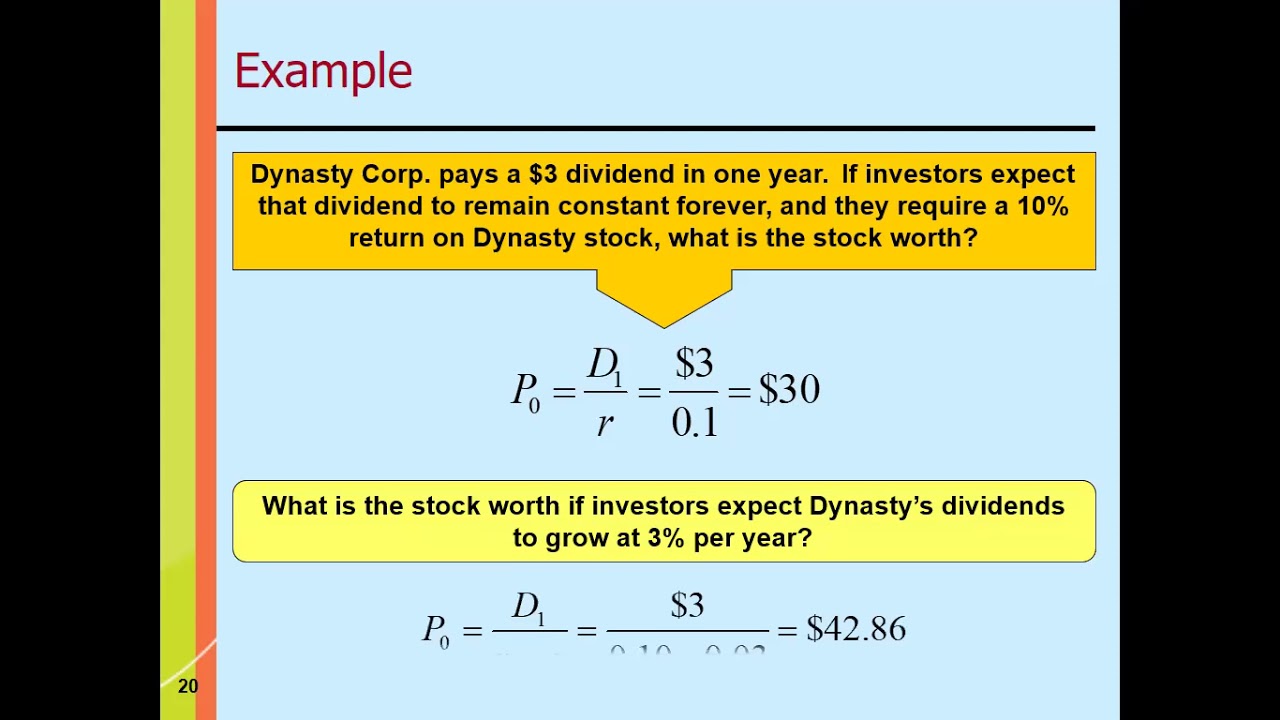Valuing Stocks or Stocks Valuation Part 2 - YouTube