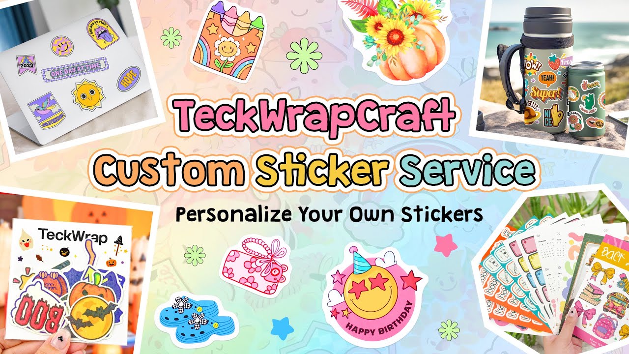 TeckWrapCraft Custom Stickers | Sticker Customization - YouTube