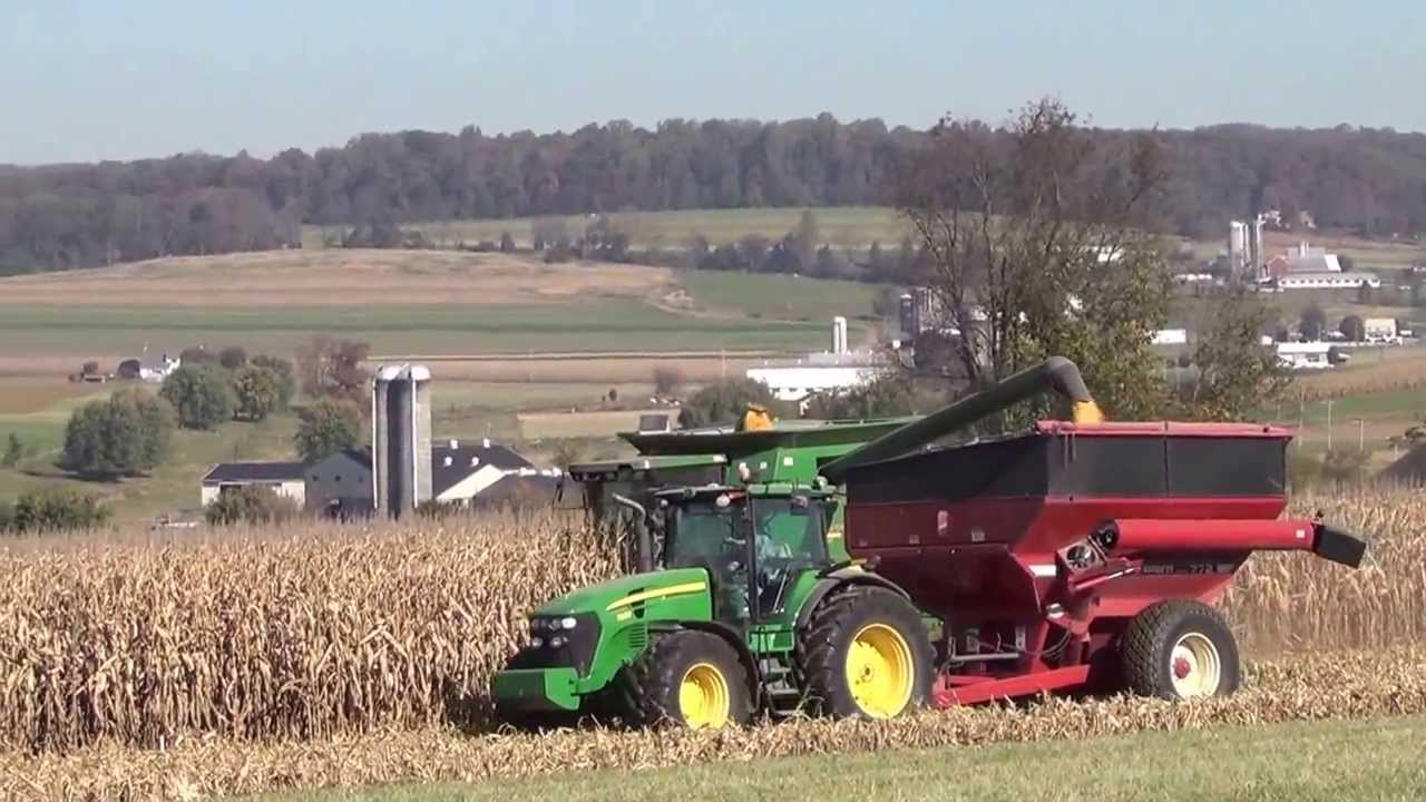 John Deere 9650 STS Combine Corn - YouTube