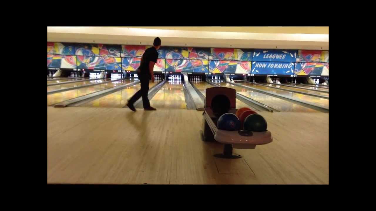 Hammer FIRST BLOOD Bowling Ball, Unorthodox 2-finger bowler 2nd game ...