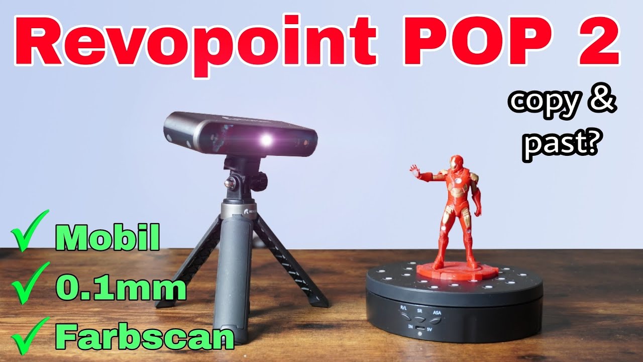 Revopoint POP2 3D Scanner - Diese Maßhaltigkeit! Großartig! - YouTube