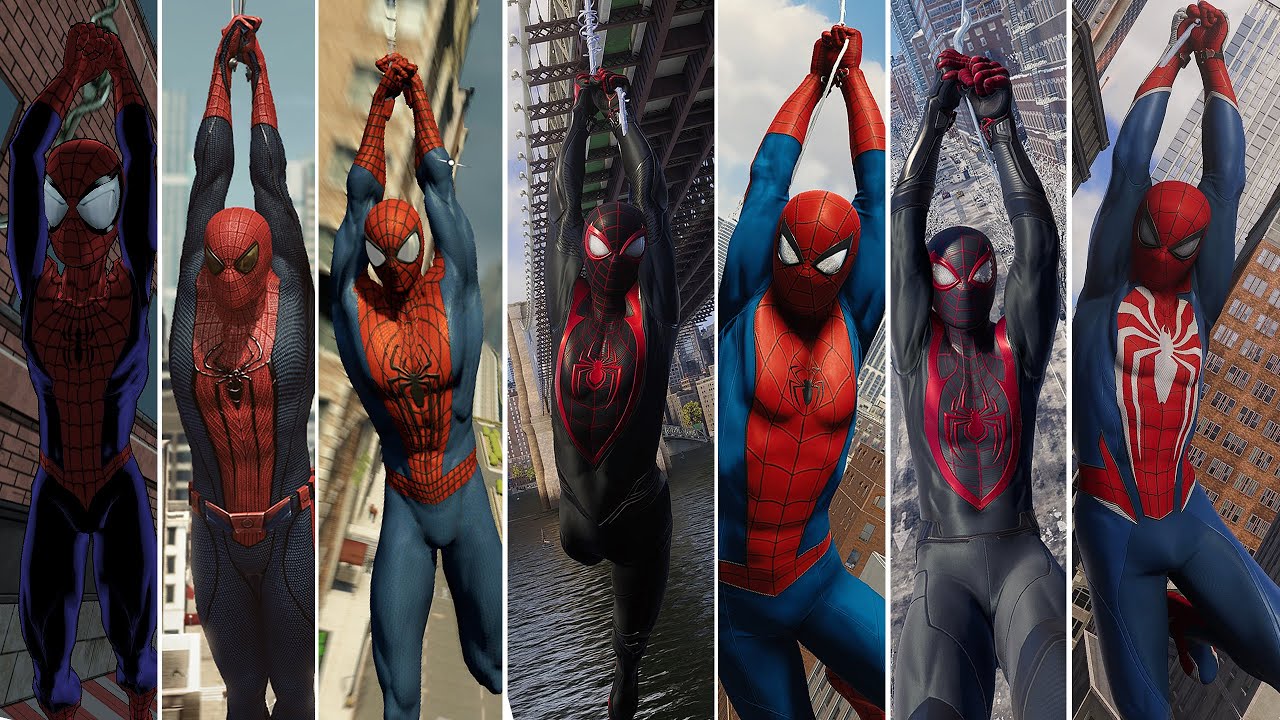 Evolution of Web-Swinging in Spider-Man Games (2000-2023) - YouTube