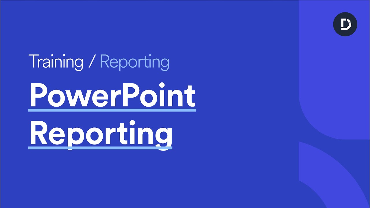 PowerPoint Reporting - YouTube
