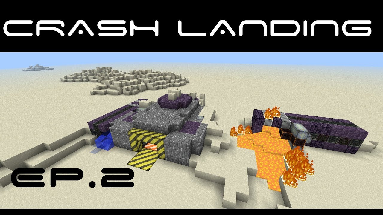 Minecraft Crash Landing Day 2 The Build (Roleplay) - YouTube