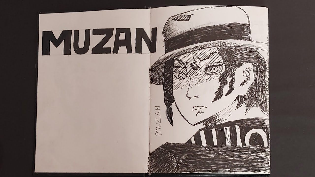 Muzan sketch step by step and please comment me next topic? - YouTube