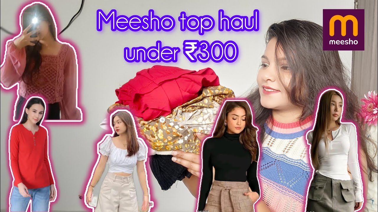 Korean meesho top haul – Best Finds Under ₹300! - YouTube