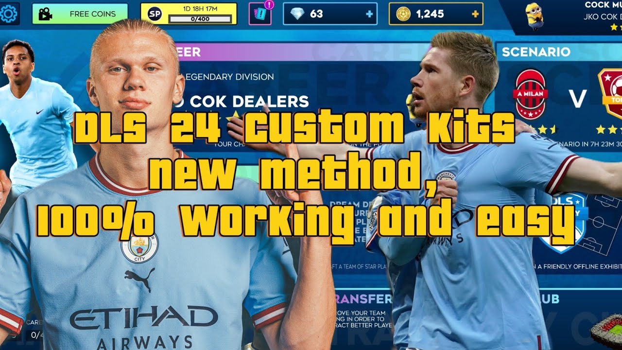 How to get custom kits in dls 24,Easy method, 100%working 2024 - YouTube