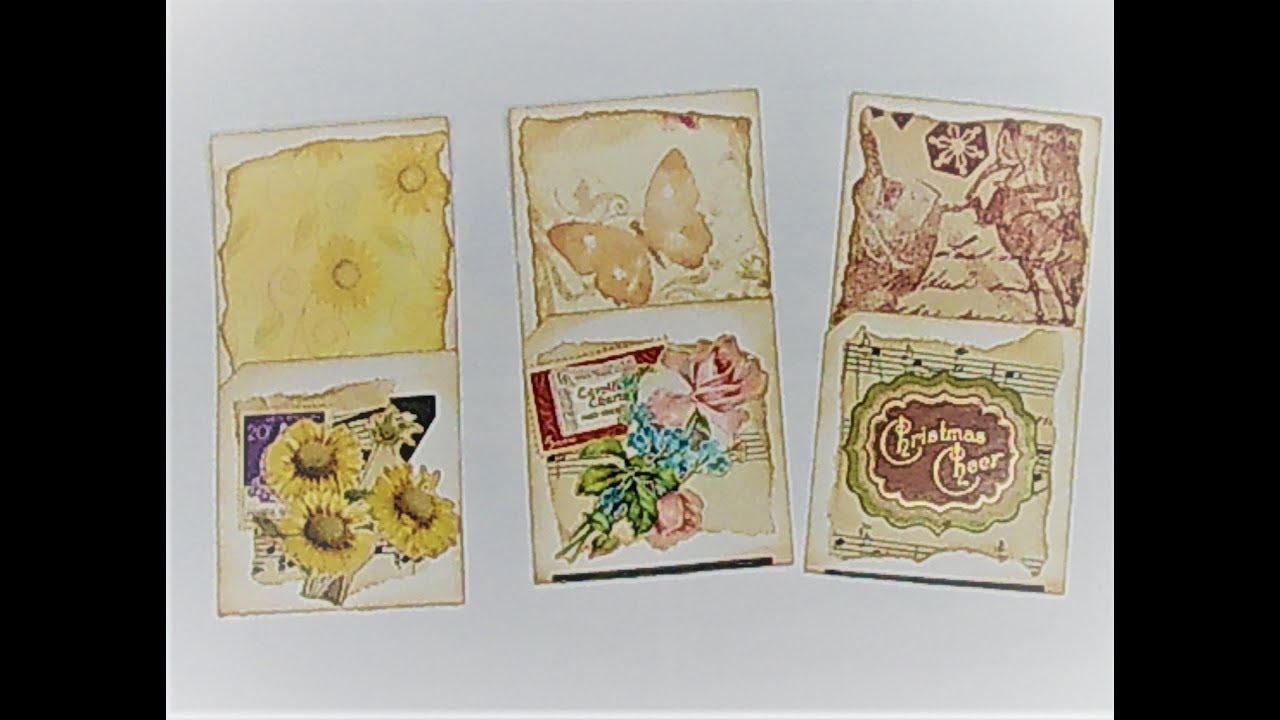 Tags using Flash Cards /junk Journal/ Building my stash - YouTube