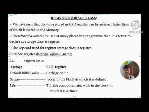 #ATSTECHINFO Storage Class in C Language || Details Explained with Examples - YouTube