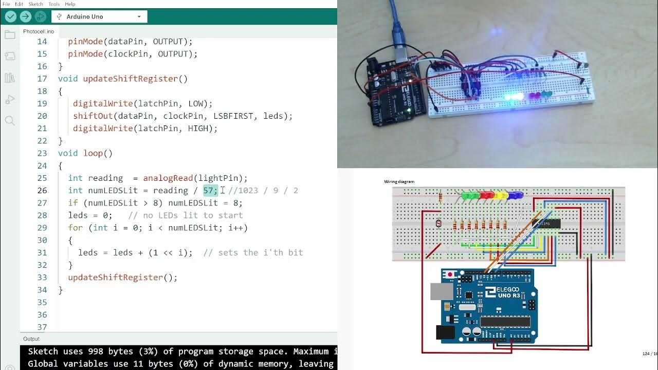 Arduino Photocell - YouTube