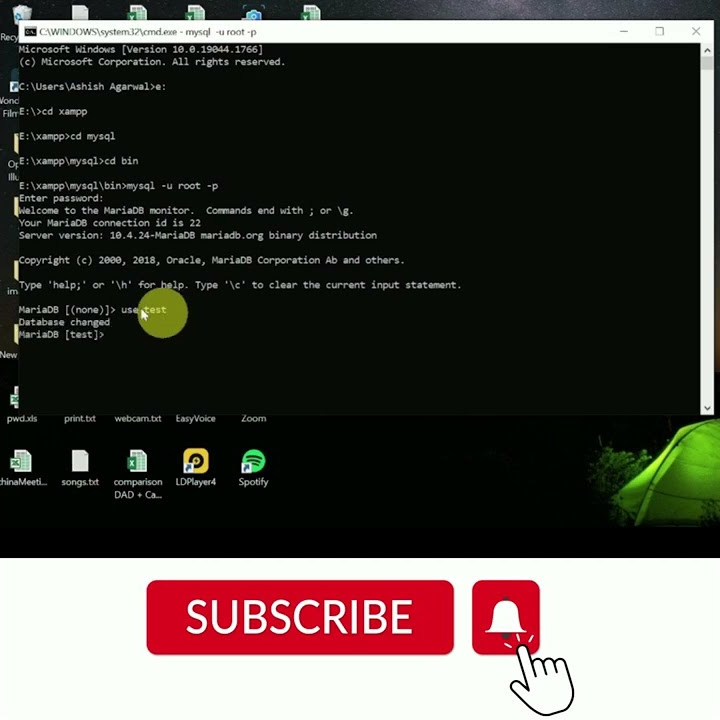 How To Connect Mysql And Run Queries Using Command Prompt Shorts