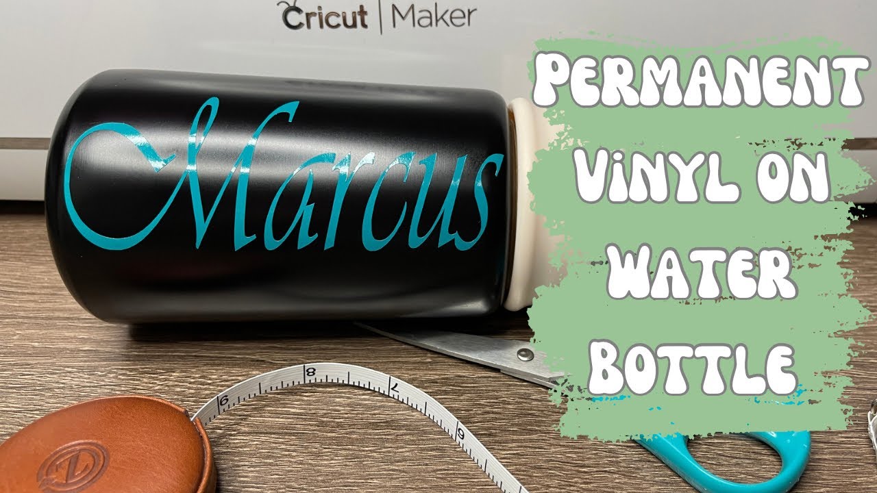 How to Apply Permanent Vinyl on Water Bottle - YouTube