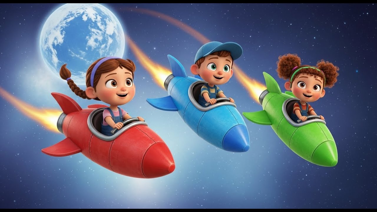 ABC Journey to the Moon | Nursery Rhyme Song for Kids - YouTube