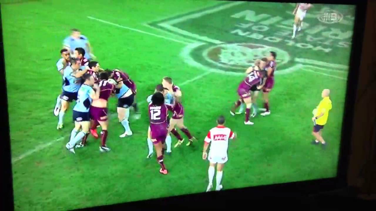 Big state of origin FIGHT - YouTube