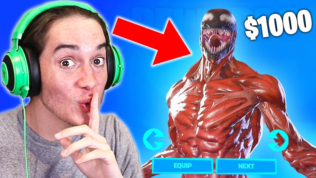 Kid Buys $1000 Carnage Skin & Gets Victory Royale (Fortnite Level 100 ...
