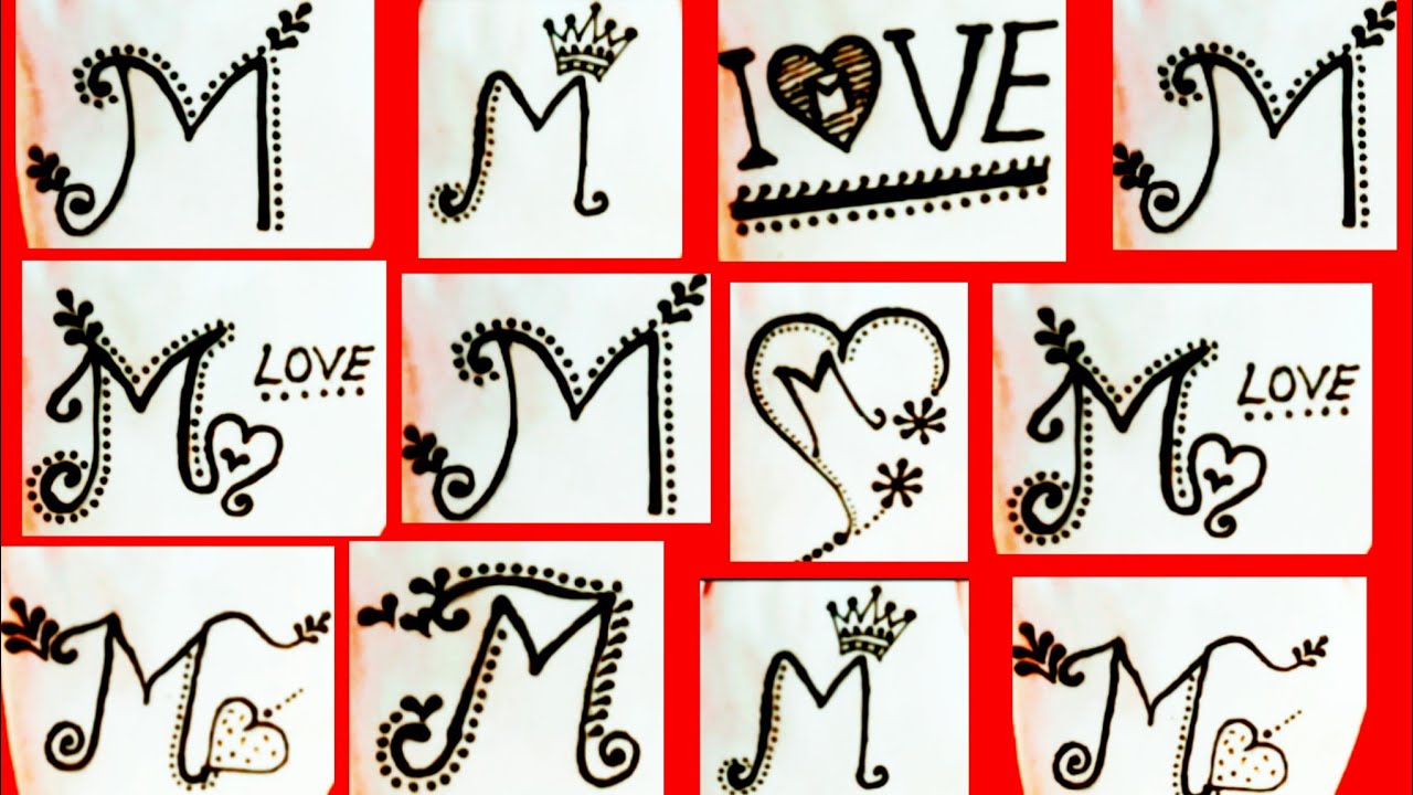 M letter mehndi design🥰M letter tattoo design🌹Eid special mehndi design ...