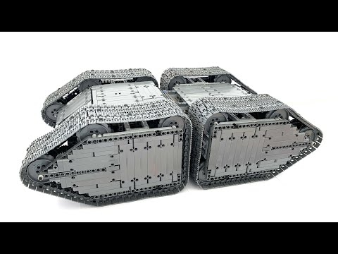 This Flexible LEGO Technic Tank Can Climb Stairs and Cinder Blocks