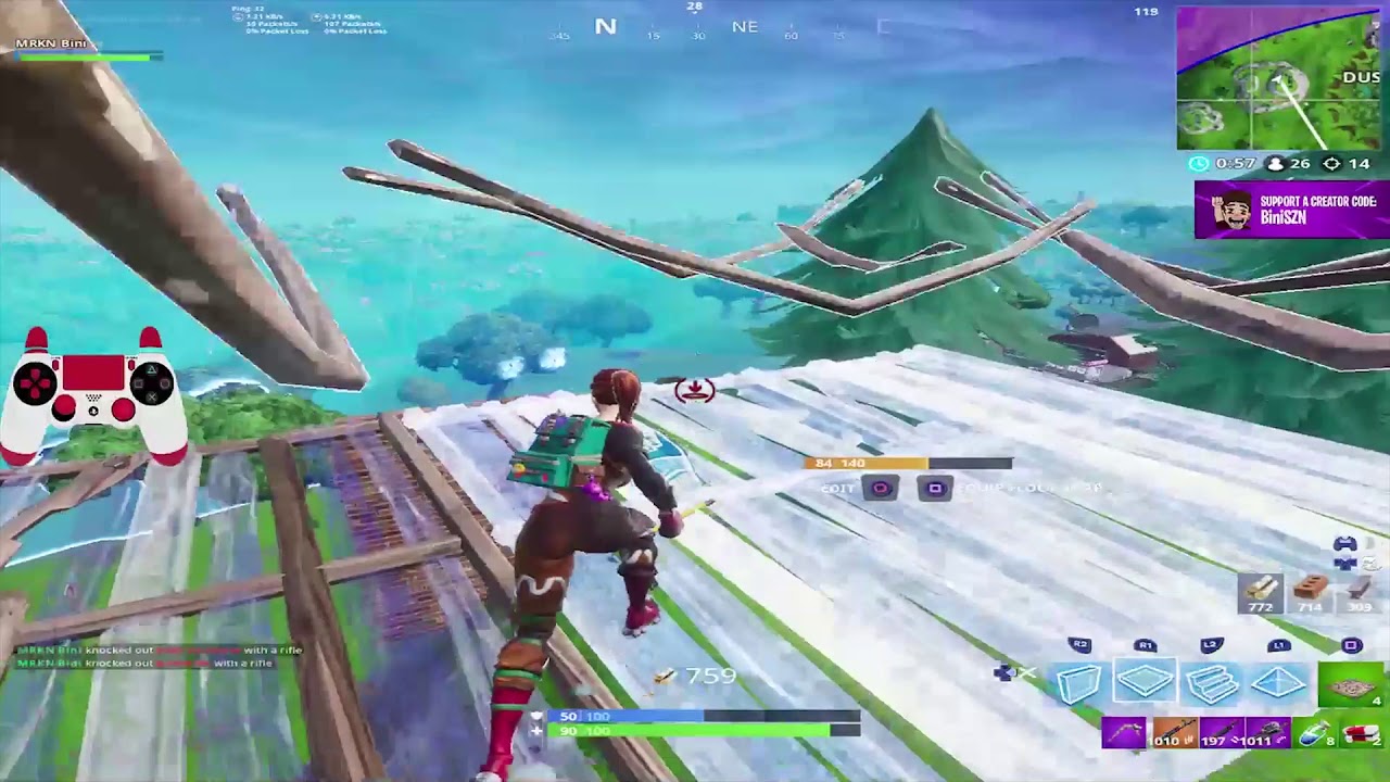 30 Kill Solo Squad + My Settings / Controller Binds! *Fortnite Season 7 ...