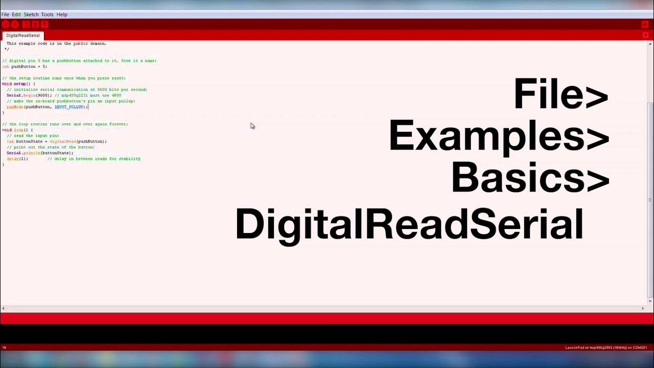 Energia Tutorial: MSP430G2 LaunchPad - YouTube