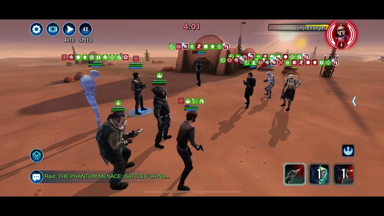 SWGOH 5v5 Grand Arena | Admiral Raddus vs Iden Versio - YouTube