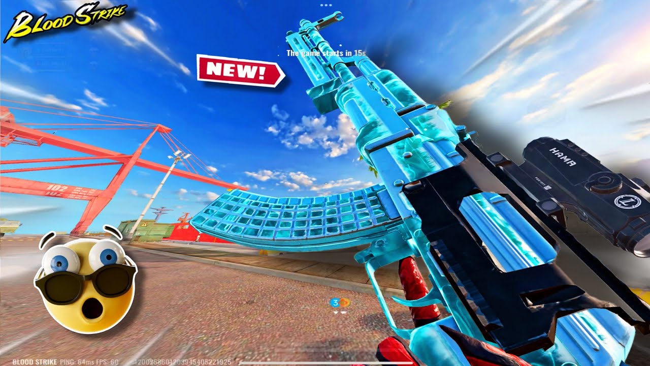 NEW* WEAPON 'RPK' GLACIER SKIN 😍 BLOOD STRIKE GAMEPLAY - YouTube