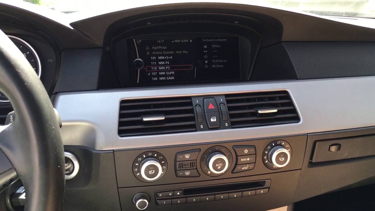 DAB+ in BMW e61 5-series with CIC - YouTube