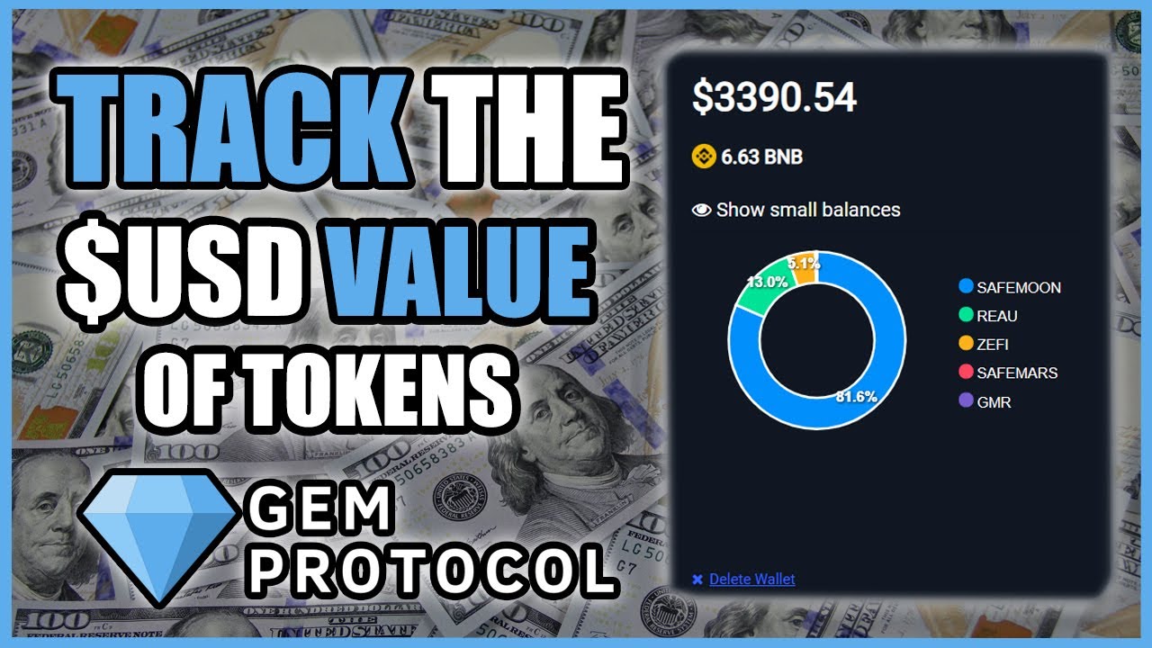 How to Track the $USD Value of Tokens in Your Wallet - Gem Protocol Portfolio Tracker - YouTube