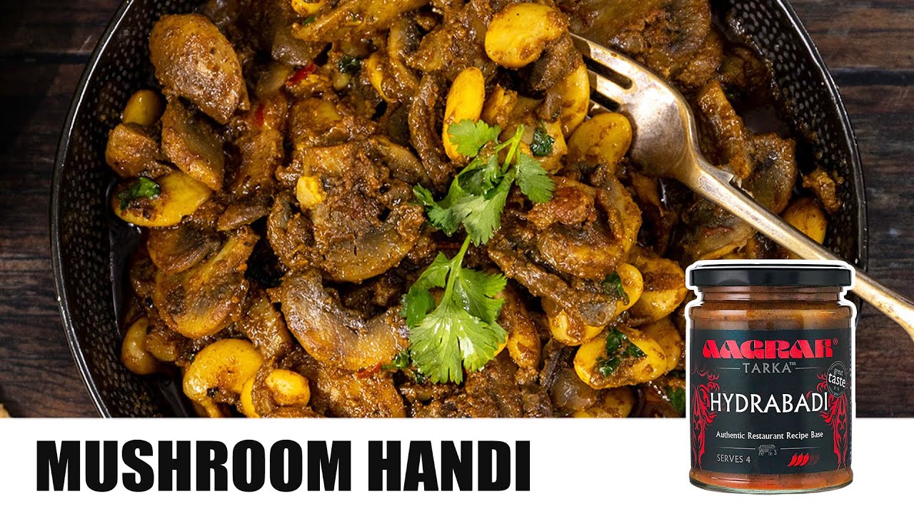 Mushroom Handi Recipe Vegan Dish - YouTube