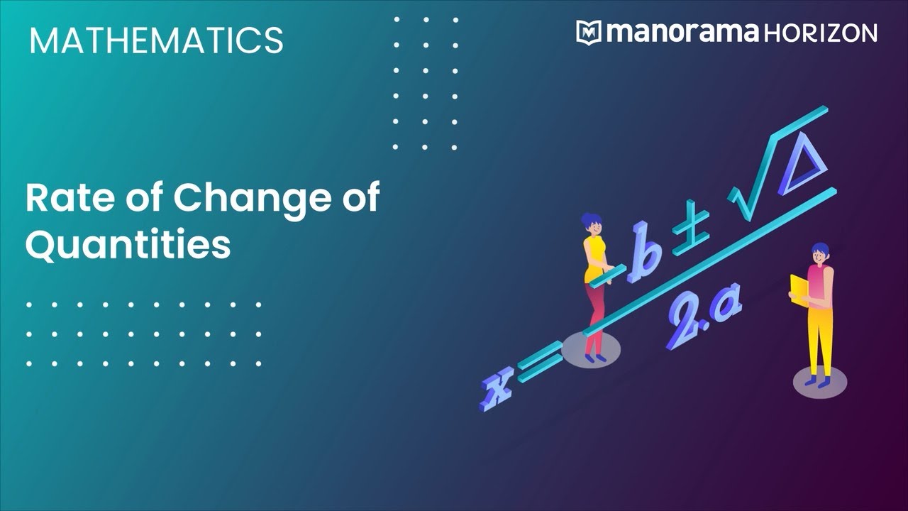 Rate of Change of Quantities - YouTube