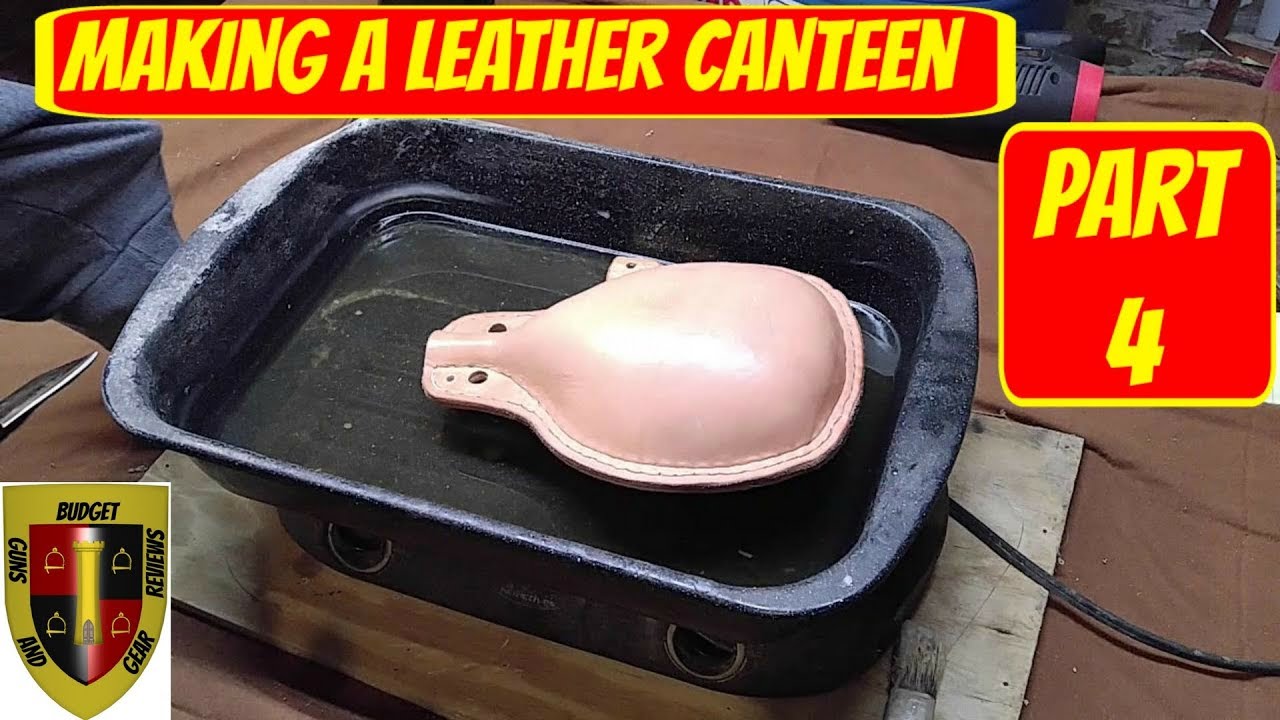 How To Make A Leather Water Bottle- Part 4 - YouTube