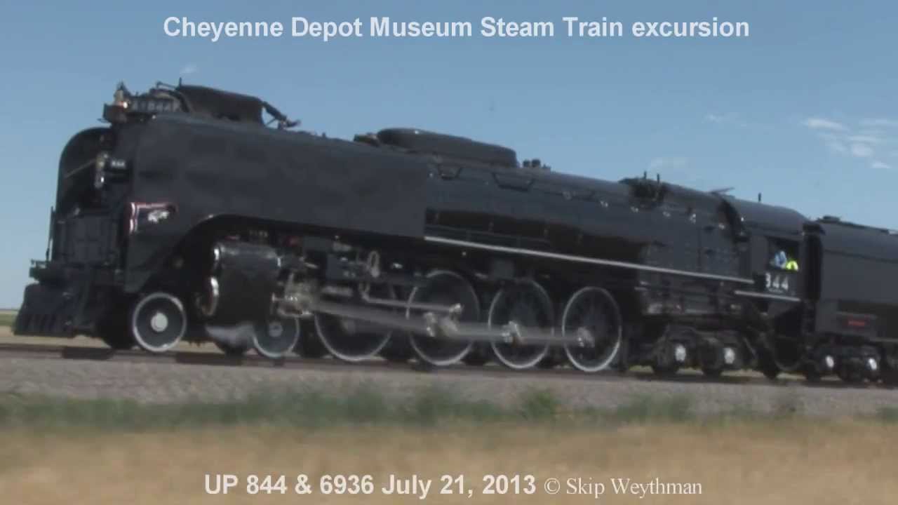 Union Pacific 844 Cheyenne Depot Excursion 2013 - YouTube